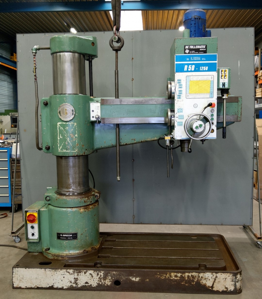 Radiaal boormachine G. Breda - verkocht model : R 50 - 1250 ...
