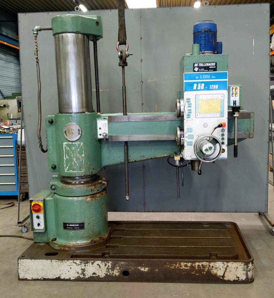 Radiaal boormachine G. Breda - verkocht model : R 50 - 1250 ...