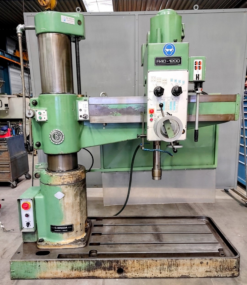 Radiaal boormachine G. Breda - verkocht Model : R 40 - 1200 ...