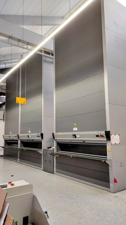 Paternoster Kardex Bellheimer - verkocht Hoogte : 7100 mm VLM Vertical ...