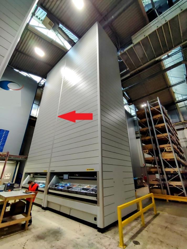 Schäfer Logimat lift nr. 3 Hoogte : 13450 mm Paternosters / VLM Liften ...