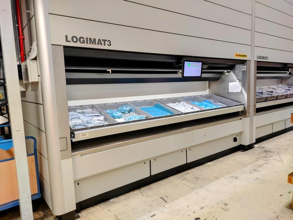 Schäfer Logimat lift nr. 3 Hoogte : 13450 mm Paternosters / VLM Liften ...