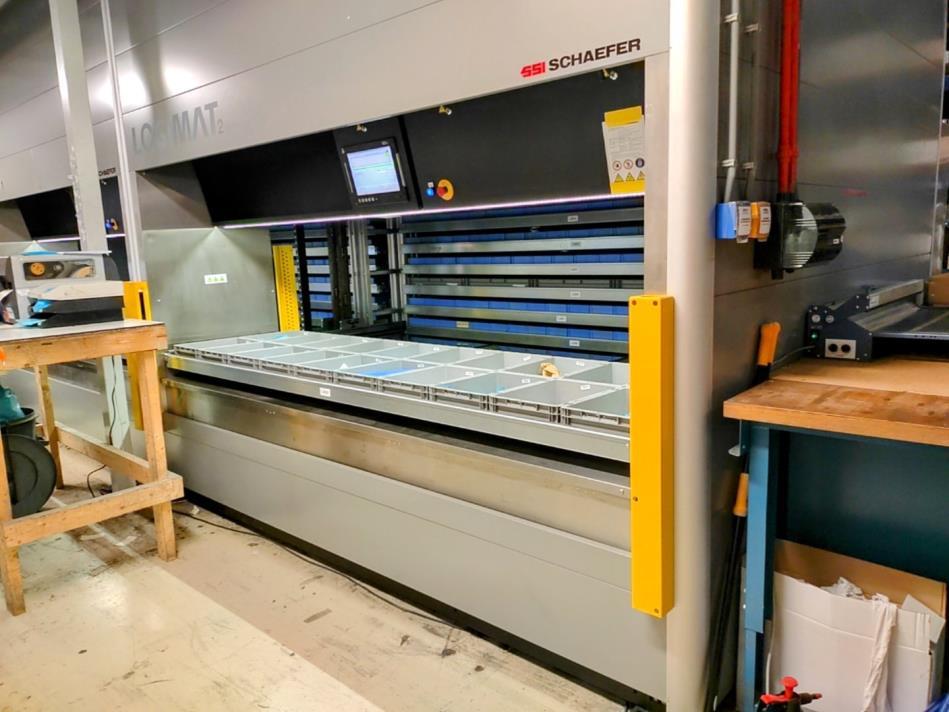 Schäfer Logimat lift nr. 1 Hoogte : 13500 mm VLM Shuttle Liften ...