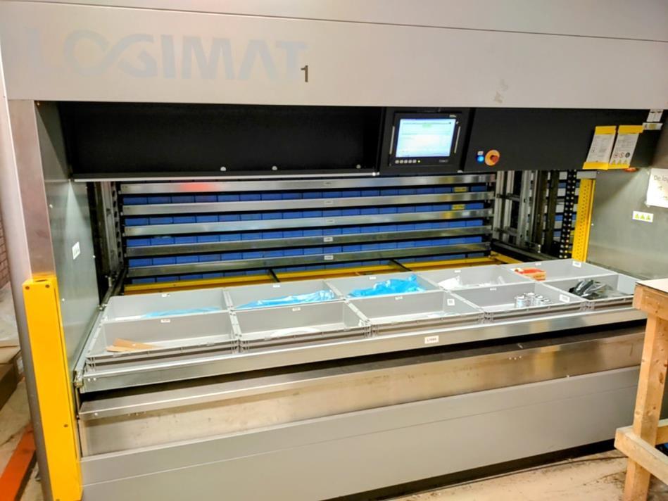 Schäfer Logimat lift nr. 1 Hoogte : 13500 mm VLM Shuttle Liften ...